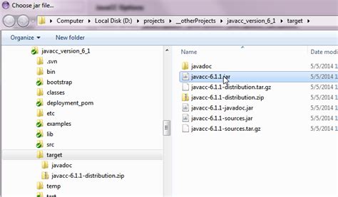 Compiler Construction Cant Create Javacc Template On Eclipse Stack Overflow