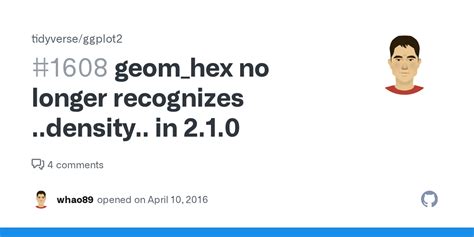 Geom Hex No Longer Recognizes Density In Issue Tidyverse Ggplot GitHub