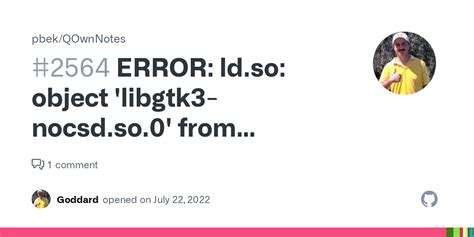 Error Ldso Object Libgtk3 Nocsdso0 From Ldpreload Cannot Be Preloaded Cannot Open