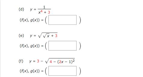 solved write each of the following functions as a