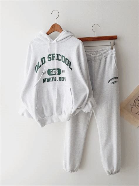 리케마켓 기모후드조거set 심플 레터링 포인트 후드 맨투맨티셔츠 밴딩 조거바지 트레이닝팬츠 투피스 원마일룩 겨울 데일리 꾸안꾸 체육복 운동복 엠티 여행룩 추리닝세트