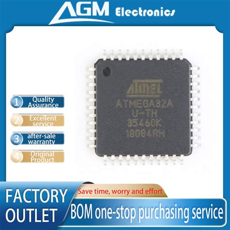 Atmega32a au TQFP 44 32 หนวยความจาแฟลช AVR โครงสราง 8 Bit Microcontroller ชป Shopee Thailand