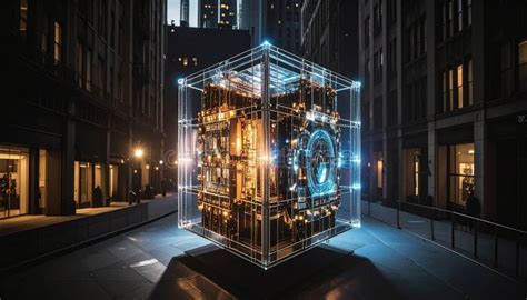 Quantum Lock Encryption Device Artificial Intelligence Concept