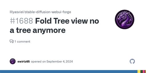 Fold Tree View No A Tree Anymore Issue Lllyasviel Stable Diffusion Webui Forge GitHub