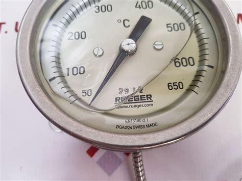 RÜEGER EN13190 GAS PRESSURE THERMOMETER WITH CAPILLARY TUBE - Aeliya Marine