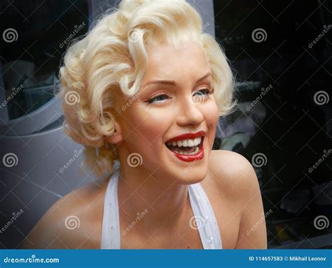 Los Angeles Nov14 2014 Marilyn Monroe Waxwork Portrait At Los