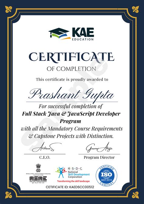 full stack java and javascript developer program kae education