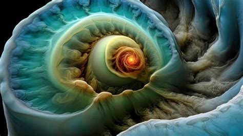 Premium Photo Fibonacci Spiral Background