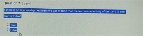 Solved Question 7 1 ﻿pointif There Is No Relationship