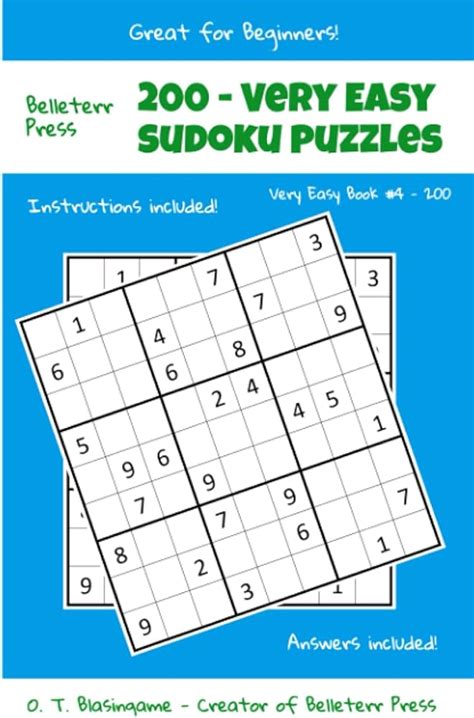 Easy Sudoku With Answers