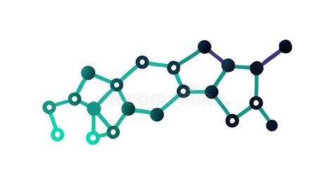 Abstract Molecular Structure Science And Connection Vector Design Generative Ai Stock Vector