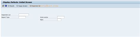 Qf03 Sap Tcode Display Defect Data