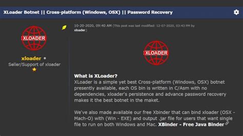 Phần mềm độc hại khét tiếng XLoader tấn công mở rộng sang máy Mac Dòng chảy Thế Giới Số