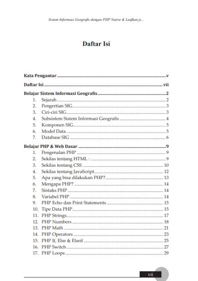 Buku Sistem Informasi Geografis Dengan Php Native And Leafleat