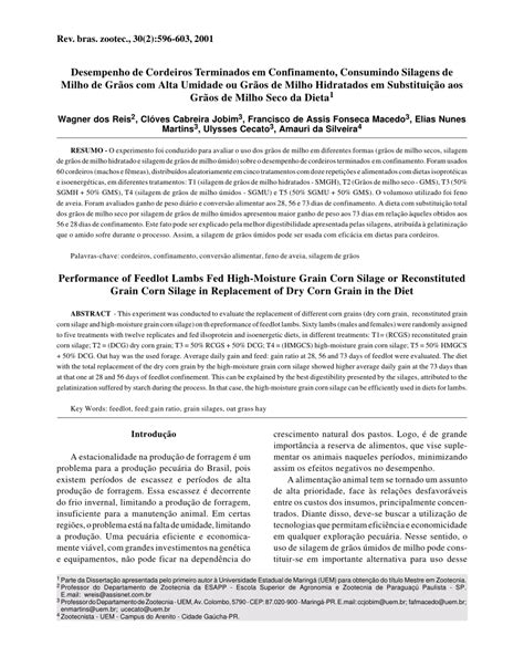 Pdf Performance Of Feedlot Lambs Fed High Moisture Grain Corn Silage