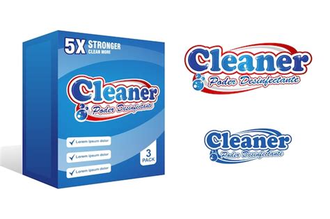 Premium Vector Detergent Powder Packaging Box Mock Up Design Label