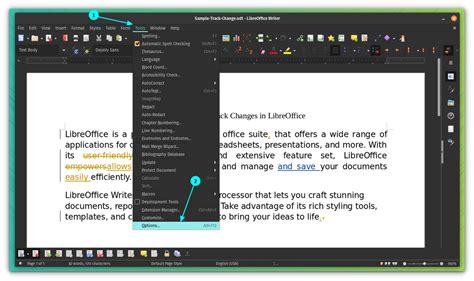 Tracking Changes And Version Management With LibreOffice