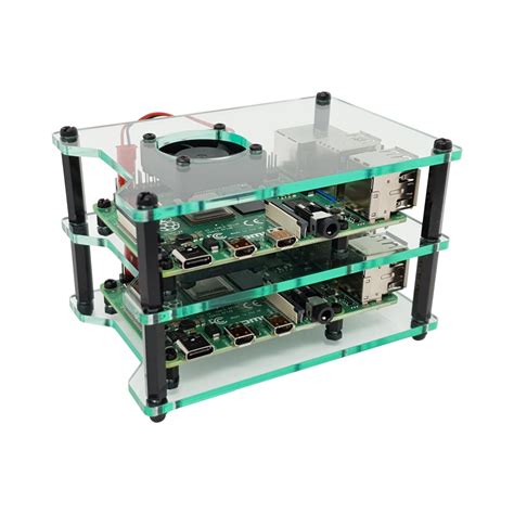 Cluster Case For Raspberry Pi With Fans The Pi Hut