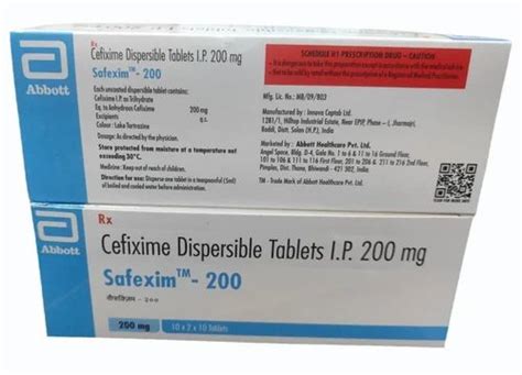 Cefixime 200mg Packaging Size 10x20 At ₹ 800box In Indore Id