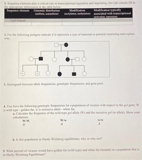 Solved 1 Sequence Elements Play A Critical Role In