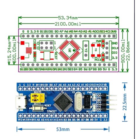[創客市集]stm32f103c8t6 c6t6最小系統板 單片機 核心板 stm32 arm arduino模組 蝦皮購物