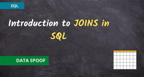 introduction to joins in sql dataspoof
