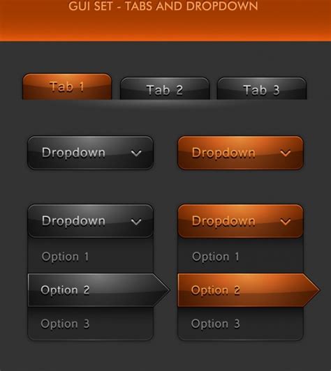 Vector Icon Texture Gui Dropdown Menu Vectors Graphic Art Designs In