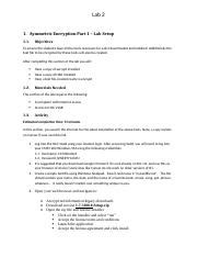Lab Symmetric Key Student Upload Docx Lab Symmetric Encryption Part Lab