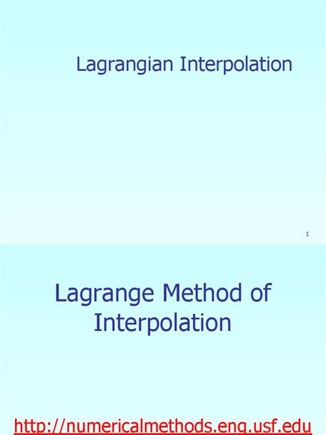 Lagrangian Interpolation Pdf Interpolation Theoretical Computer