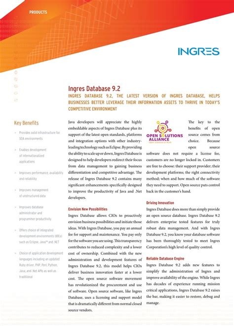 Ingres Database 92 Pdf