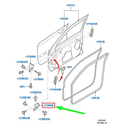 Ford CharniÈre InfÉrieure Mk4 1778348 6m21 U22810 Ae De Porte Avant Droite Eur 52 10 Picclick Fr