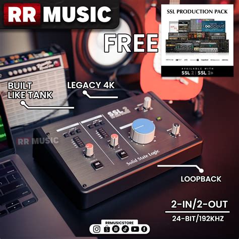 Jual Solid State Logic Ssl2 Ssl 2 Audio Interface Soundcard Shopee