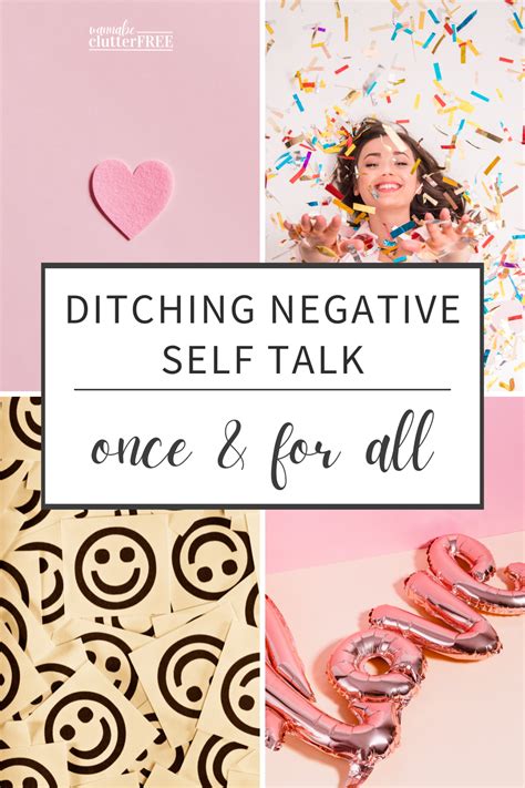 How To Stop Negative Self Talk And Speak Kindly To Yourself Wannabe Clutter Free