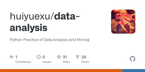 Github Huiyuexudata Analysis Python Practice Of Data Analysis And