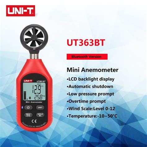 Uni T Ut363bt Digital Wind Speed Tester Bluetooth Vicedeal