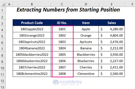 How To Extract Specific Numbers From A Cell In Excel 11 Ways