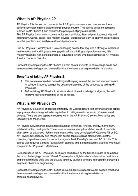 Ppt Complete Guide On Ap Physics 1 2 And C Powerpoint Presentation