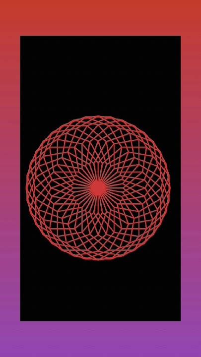 Spirograph Nonagon Python Turtle Graphics Shorts Python Turtle
