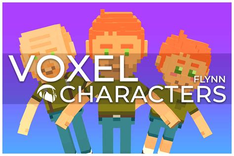 Voxel Characters Flynn 3d Humanoids Unity Asset Store