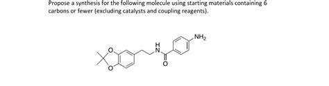 solved propose a synthesis for the following molecule using