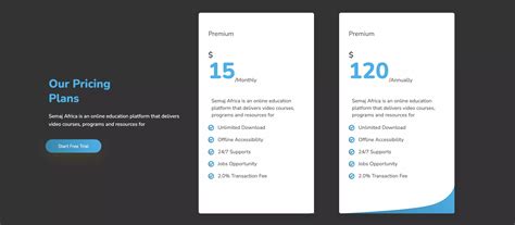 Top 10 Pricing Table Page Designs For Websites With Html CSS And JavaScript Code