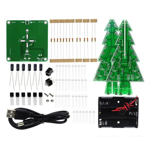 3d Diy 7 Color 3 Colors Light Flash Led Circuit Ch Vicedeal