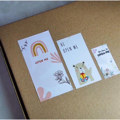 Jual Stiker Segel Box Open Me Sticker Segel Kotak Seal Box Custom Design Shopee Indonesia