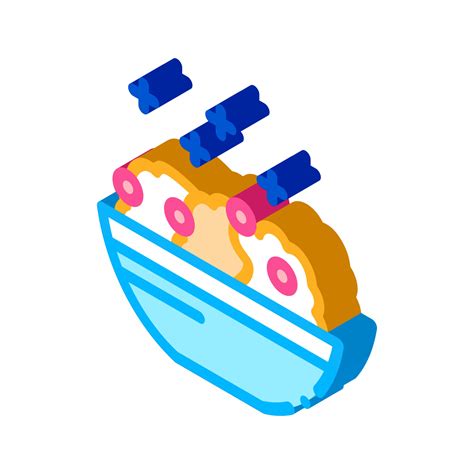 Porridge Dish Isometric Icon Vector Illustration 17768719 Vector Art At