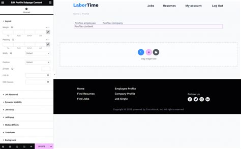 Profile Menu Widget Overview For Elementor Jetengine Crocoblock