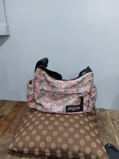 Jansport Sling Bag Love And Peace Womens Fashion Bags And Wallets