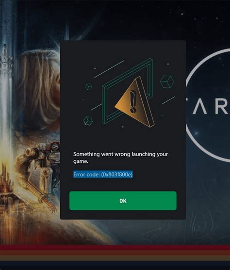 Error Code 0x803f800e When Attempting To Launch Starfield Via Xbox On Gfn Rgeforcenow