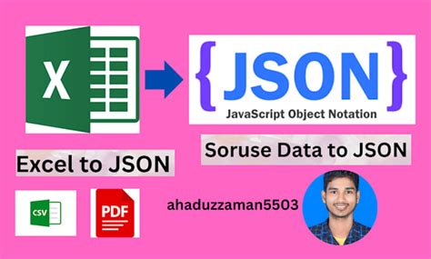 convert json format files from excel or readable source by