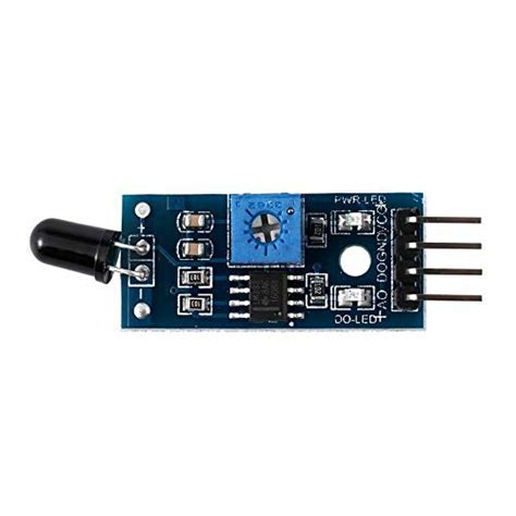 Generic X Pcs Blue Metal Pin Flame Sensor Module Fire Detection Module Infra H Z Amazon