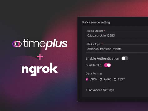 Accessing Your Local Kafkaredpanda Pulsar Data Using Ngrok Timeplus